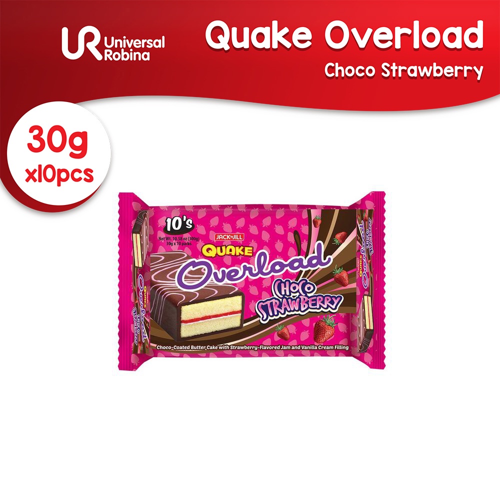 Quake Overload Choco Strawberry (30g x 10) | Shopee Philippines