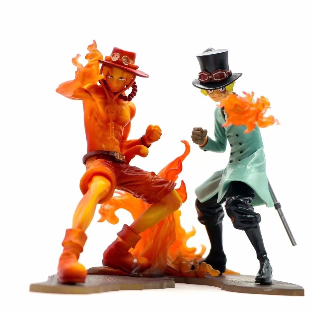 One Piece Model Anime Figure Ace Sabo Action Figure Character Model ...