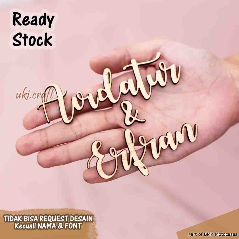 Custom Wooden Names Laser Cutting Dowry Decorations | Engraving the ...