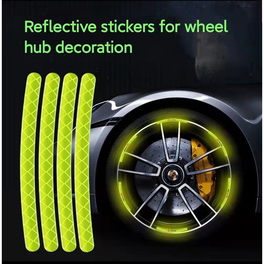 motorCAR BIKE DIY luminous stickers warning stickers reflector ...