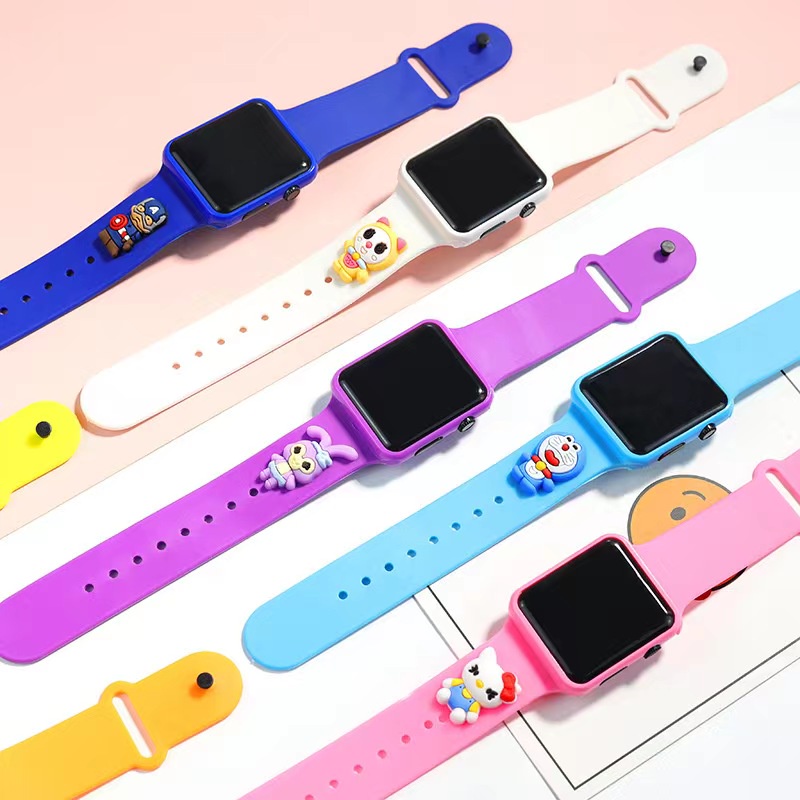 Cartoon Led Wristwatch For Kids Silicone Strap Bracelet Sports Watch ...