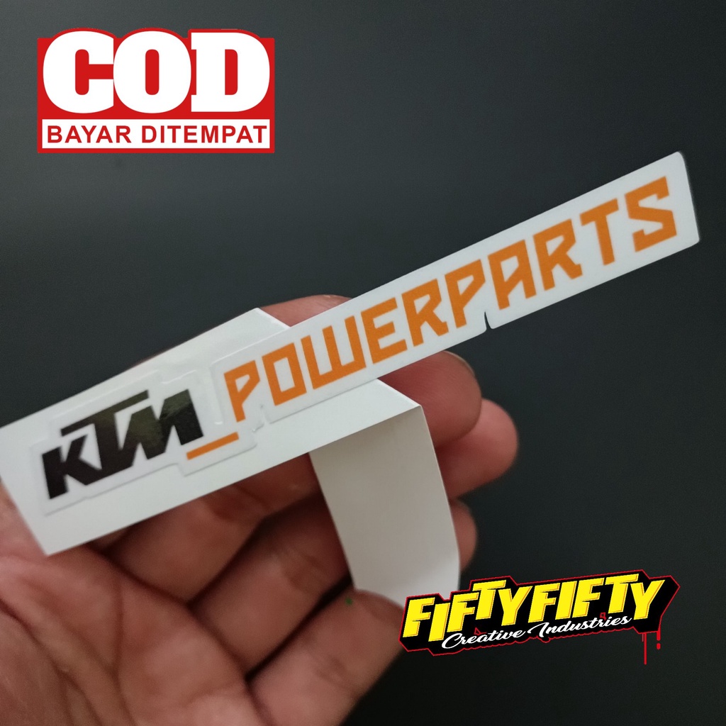 Ktm POWERPARTS Print Cut Sticker Glossy Lamination Printing Sticker ...