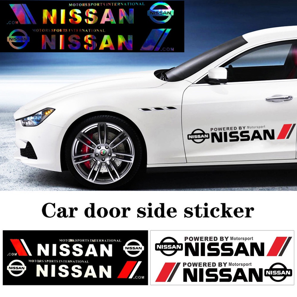 NISSAN Sticker Car Body Side Decoration Modified AUTO Decal Reflective ...
