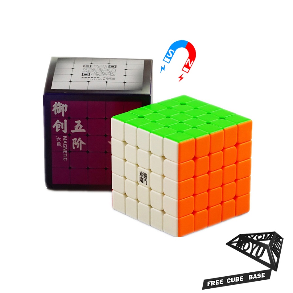 YJ Yuchuang 5x5 V2M Magnetic Speed Cube 5x5x5 Magic Cube | Shopee ...