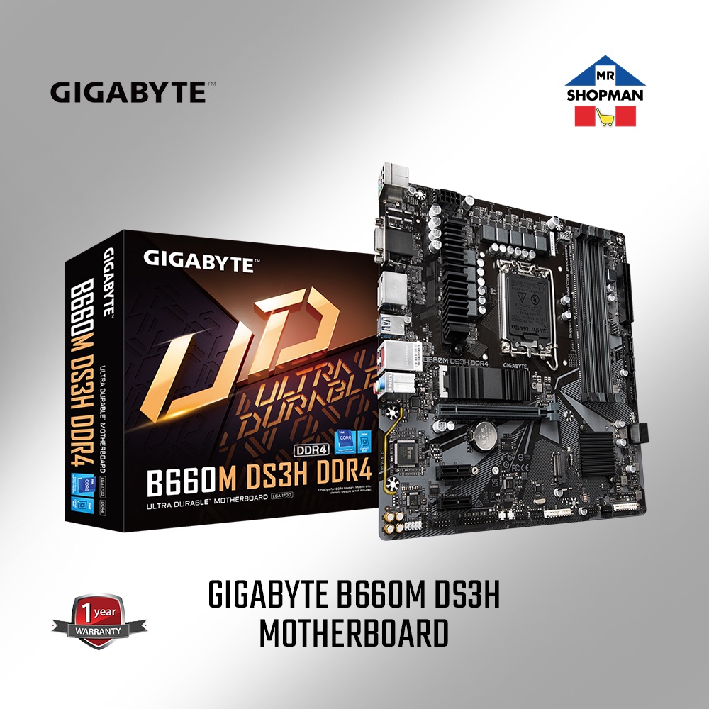 Gigabyte B660M DS3H DDR4 Motherboard | Shopee Philippines