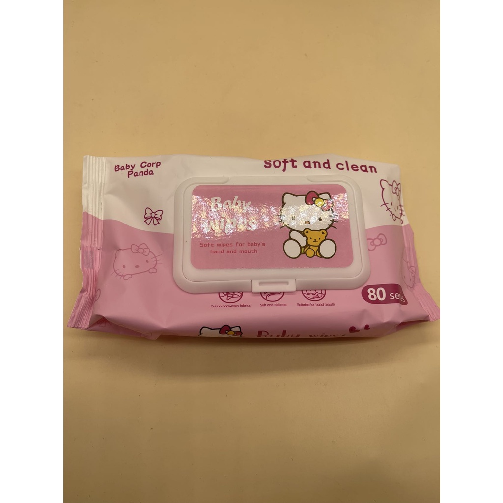 B.S COD HELLO KITTY WIPES 80pcs per pack(Non-Alcohol-wetwipes) | Shopee ...