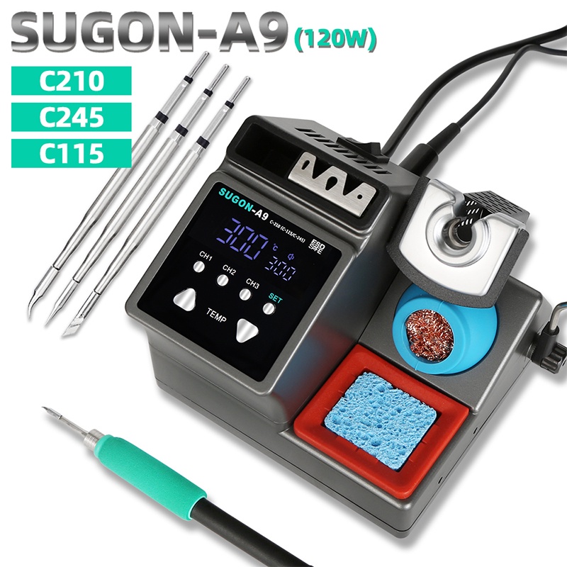 SUGON A9 Soldering Station Compatible C210 C245 C115 Tips Professional ...