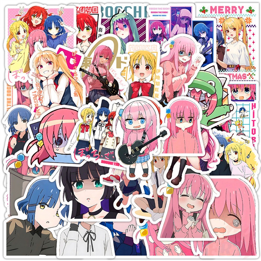 BOCCHI THE ROCK! Series 02 Stickers 50Pcs/Set Fashion DIY Waterproof ...