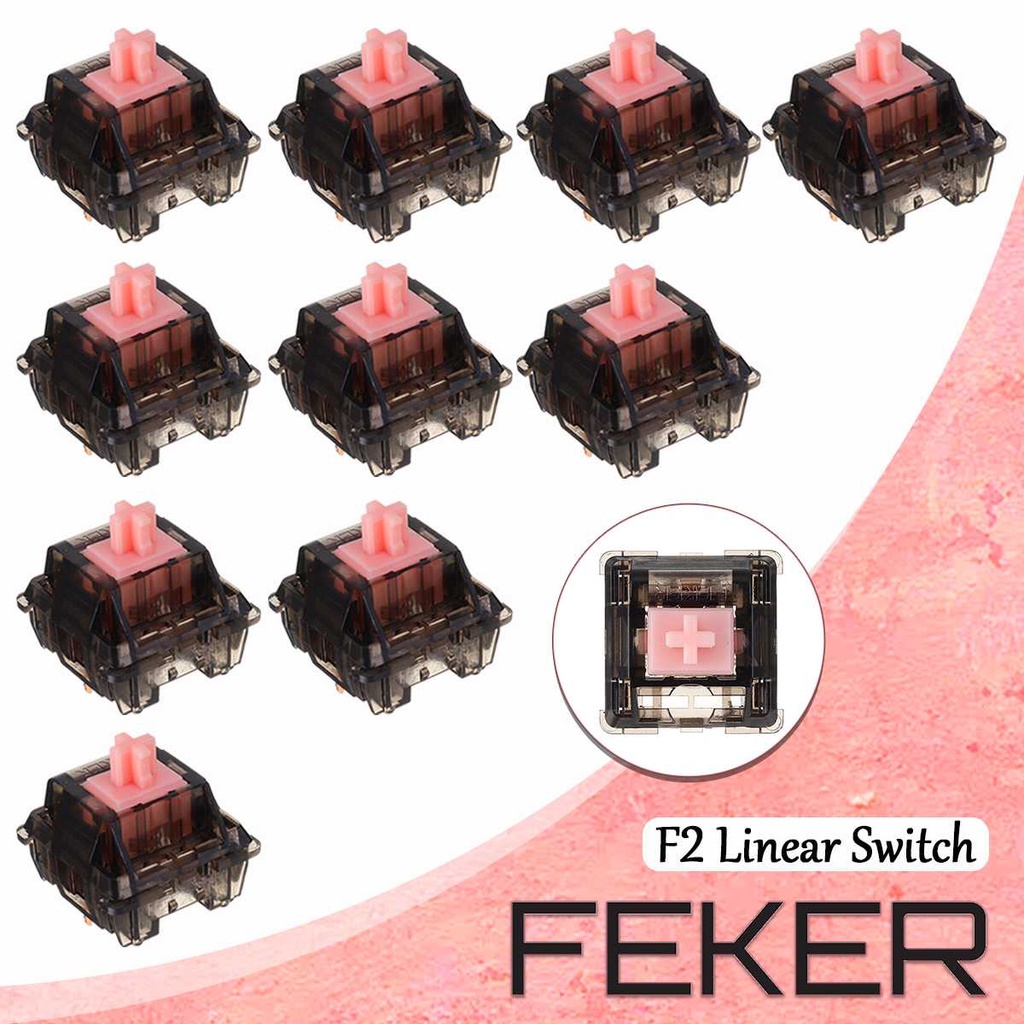 Linear Switch FEKER Smoked Pink Switch 3pin Pre-lubed Double-Stage ...