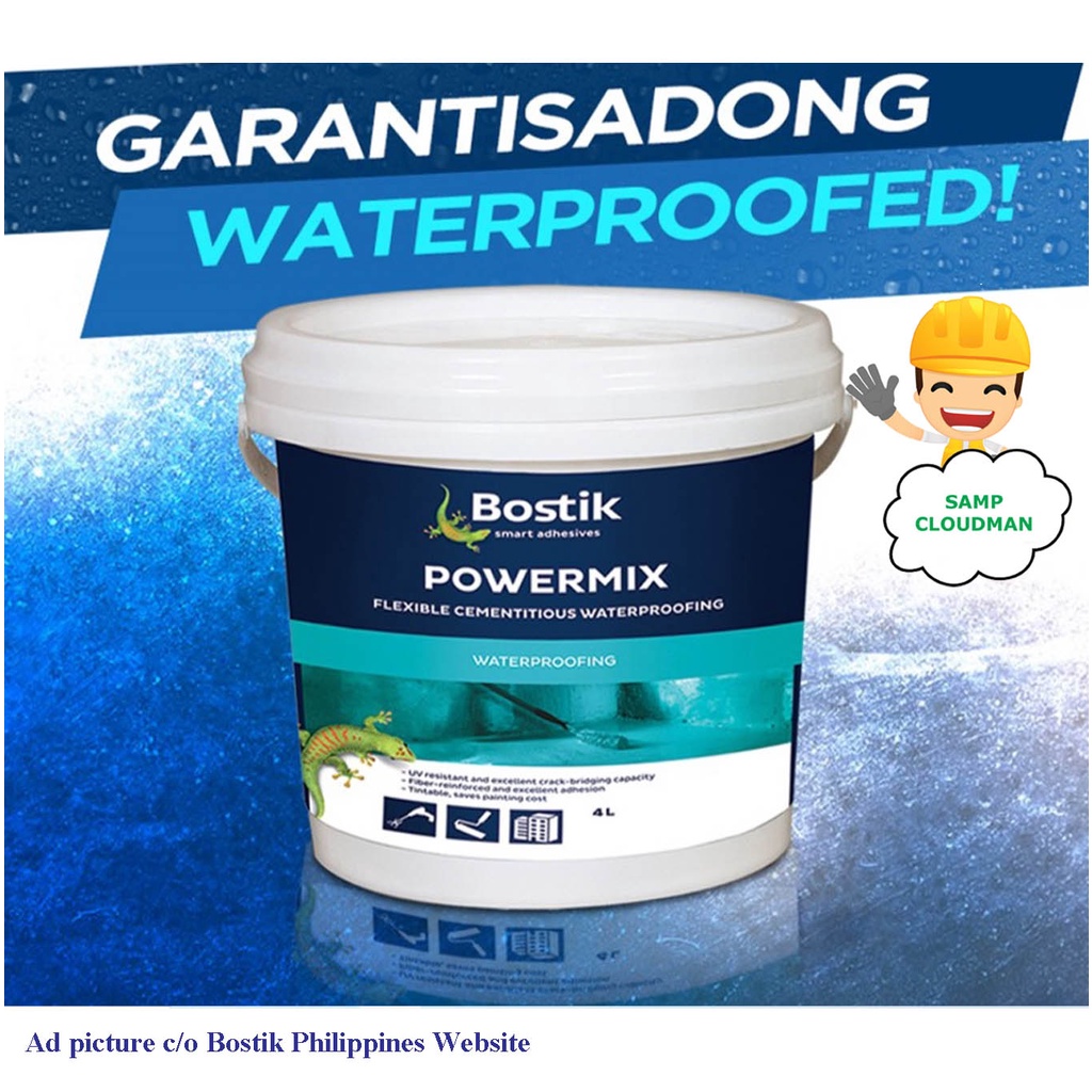 Bostik Powermix Flexible Cementitious Waterproofing Gallon Size ...