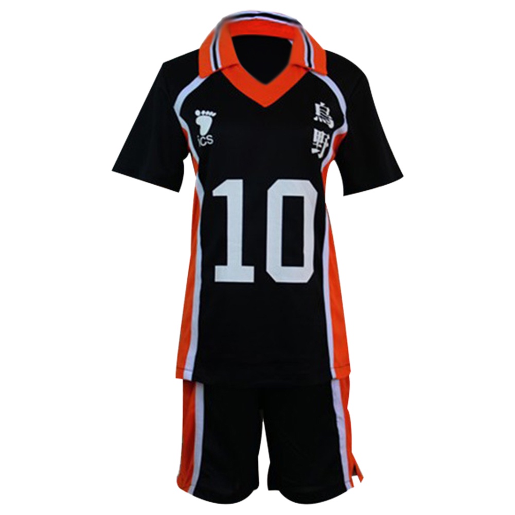 Newhui Haikyuu Hinata Shoyo Cosplay Uniform 10 Karasuno High School ...