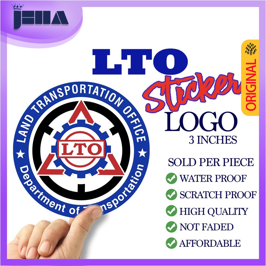 Vinyl Stickers LTO- Land Transportation Office Logo Waterproof Stickers ...