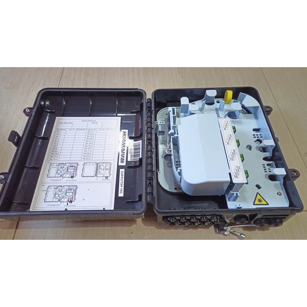 NAP BOX WITH SPLITTER 1X16 (GREEN PORT) | Shopee Philippines