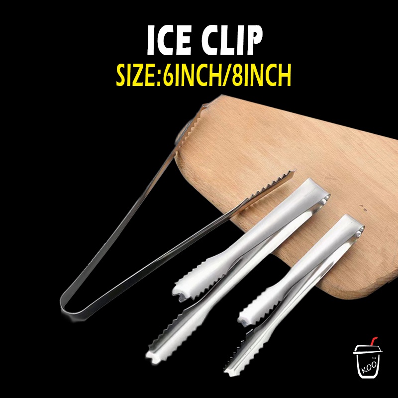 Ice Food Tongs BBQ Tong Bread Clip Stainless Steel Ice Clip Good Grip ...