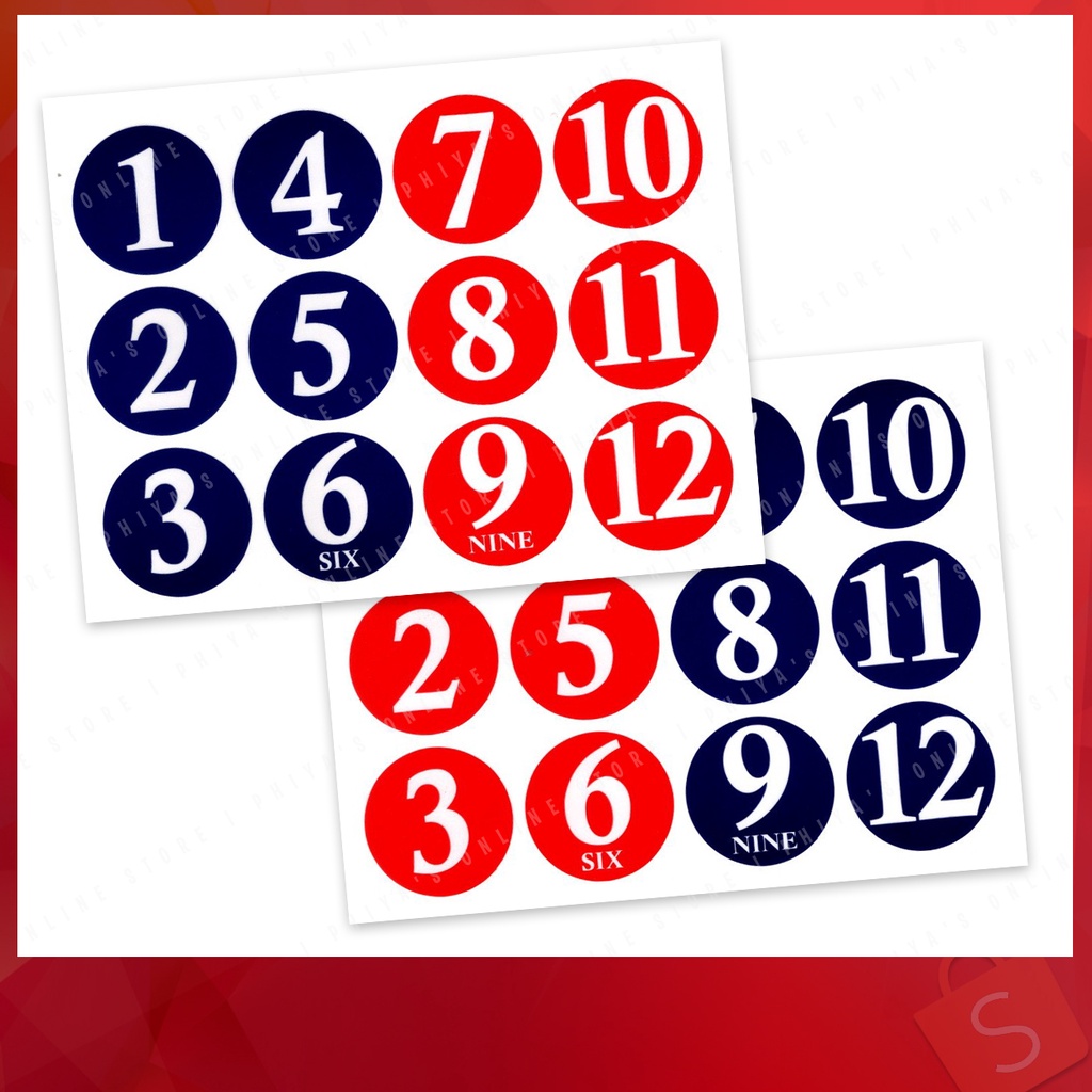 Pool Pitsa Extra Sticker (1-12) [1PIECE] | Shopee Philippines