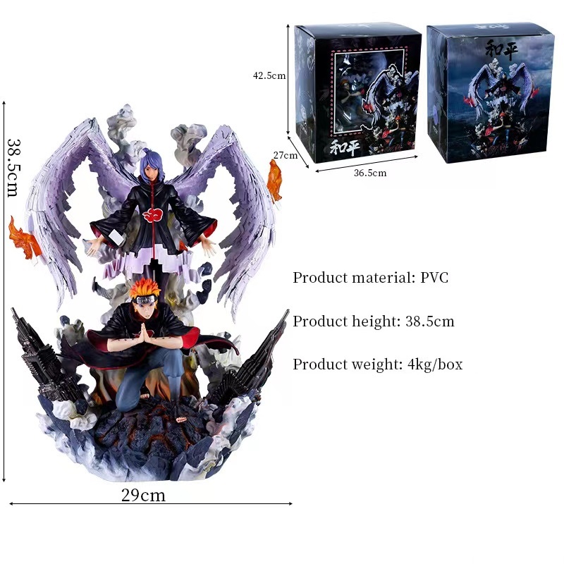 Naruto GK Akatsuki Series Pain Konan Statue 38.5cm Collectible Figure ...