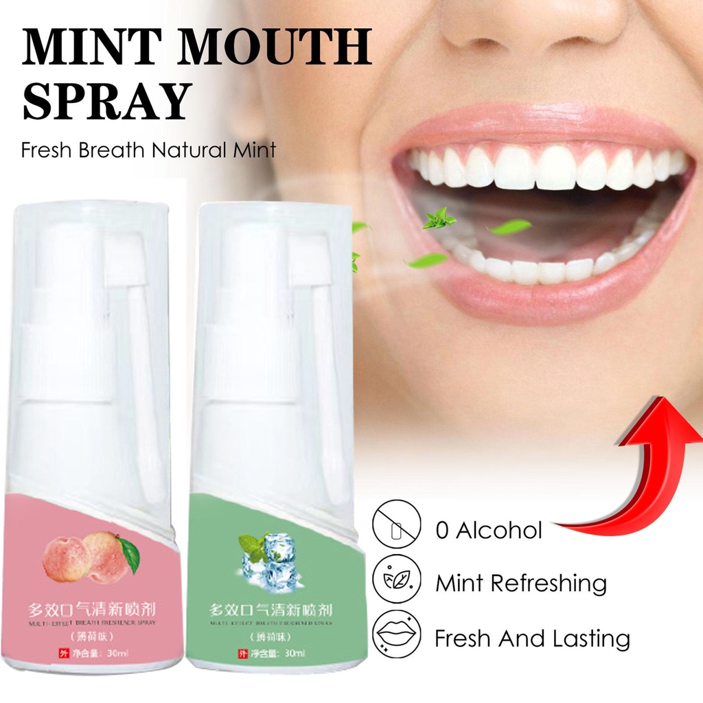 Fresh Breath Oral Spray Long Lasting Refreshing Mouth Spray Remove Bad ...