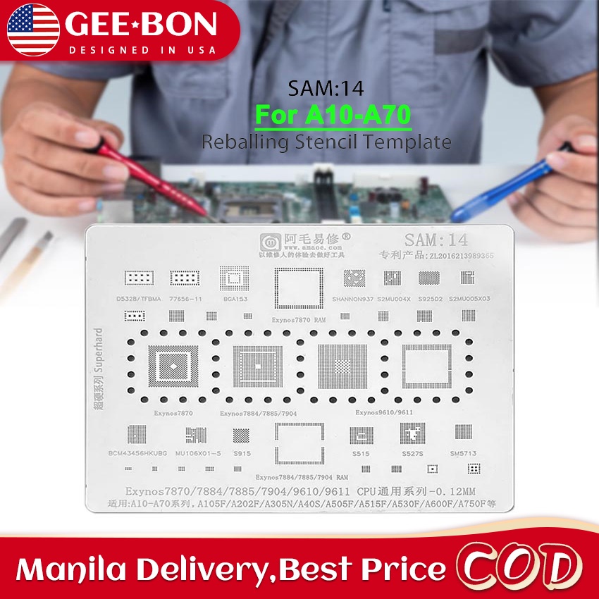 GEEBON Sam14 Stencil Amaoe Bga Reballing Stencil For Samsung Exynos Pa ...