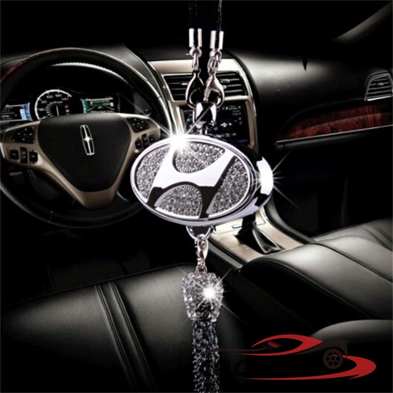 For Hyundai Car Logo Hanging Air Freshener Diamond Style Hanging ...
