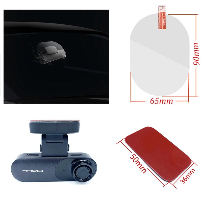 For DDPAI Mola N3 Accessory Set Static Sticker 3M Glue Removal ...