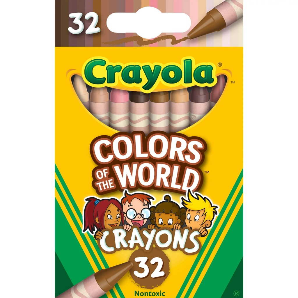 Crayola Crayons, Colors of the World, 32 Piece Count, Multicultural ...