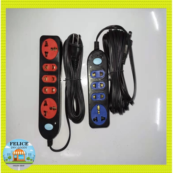ELECTRIC POWER SOCKET & EXTENSION CORD 5M POWER OUTLET CORD EXTENSION ...