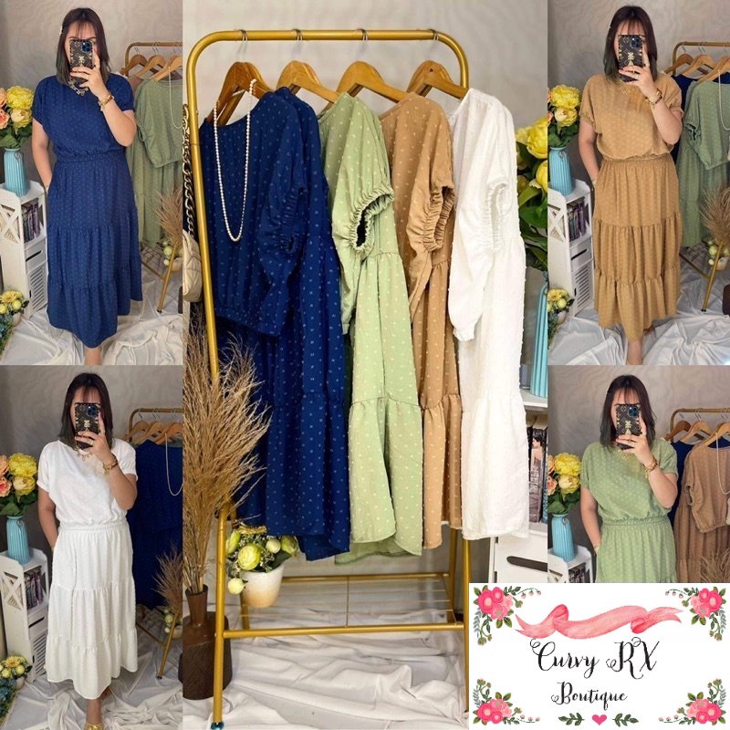 Plus Size Top and Maxi Skirt Coordinates | Shopee Philippines