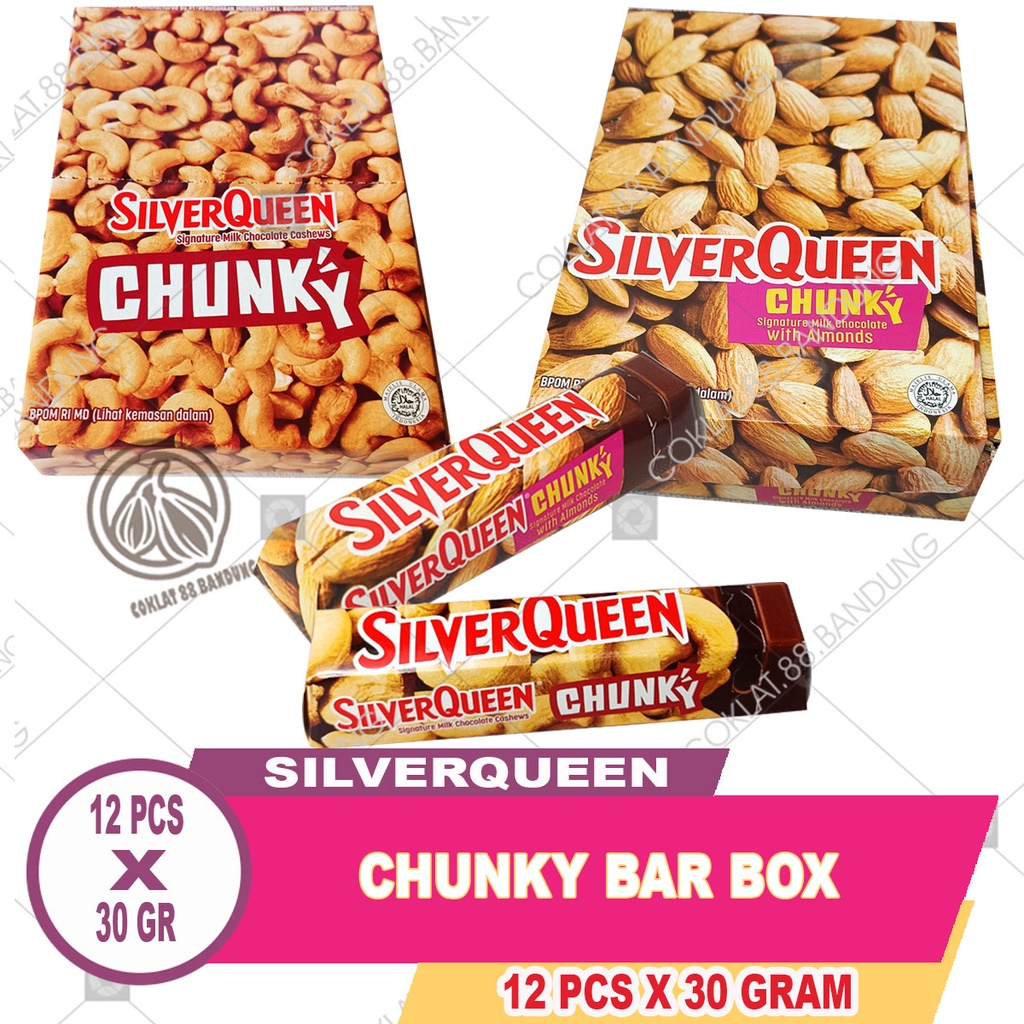 New!! CHUNKY BAR 1box 12pcs X 30GR, Chocolate SILVER QUEEN CHUNKY BAR ...