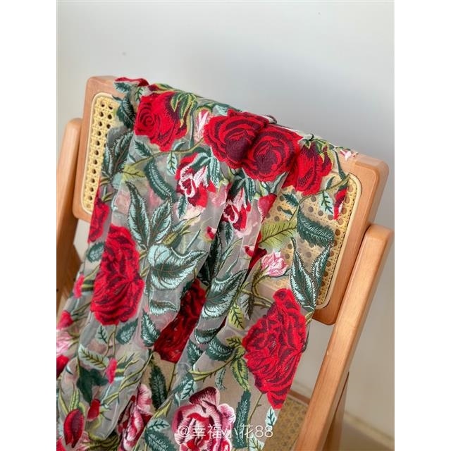 W11 Heavy Industry Colorful Three-Dimensional Rose Color Weaving ...