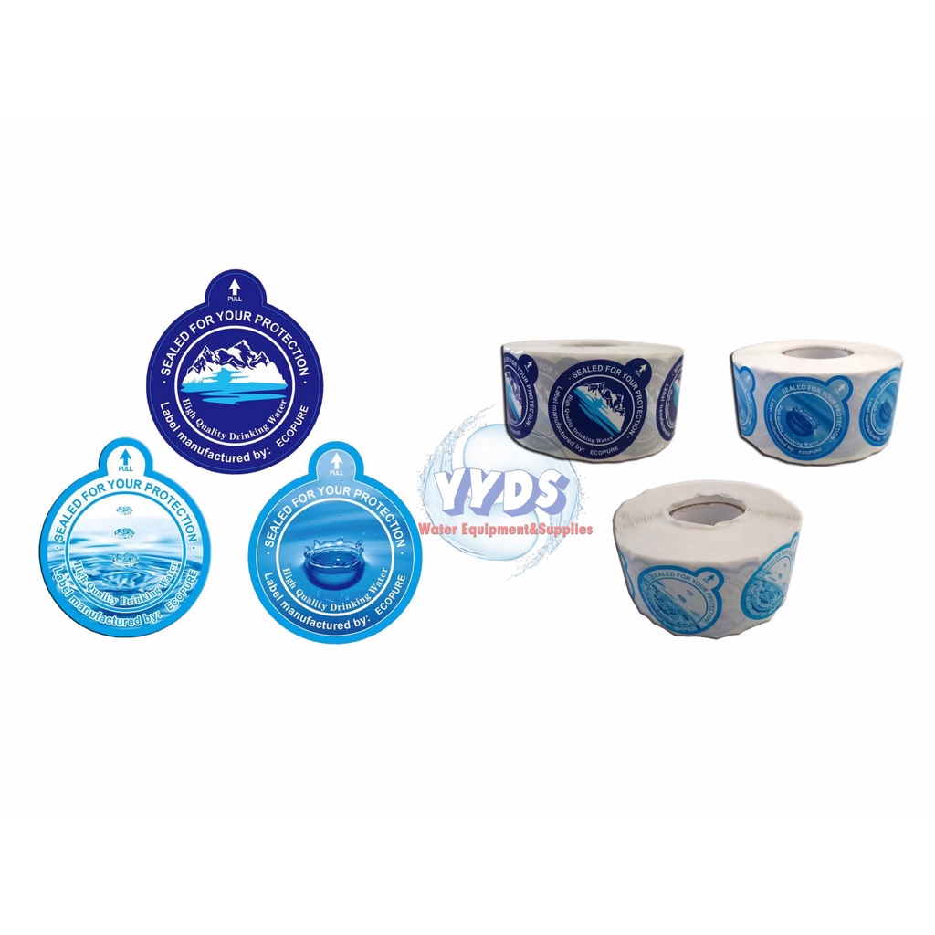 Hygienic Sticker/Non Spill Cap /Round Gallon Sticker(1,000PCS) High ...