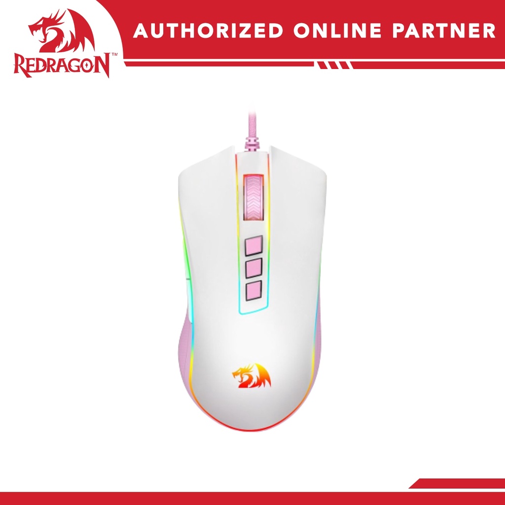 Redragon Cobra M711W-1 Gaming Mouse White | Shopee Philippines