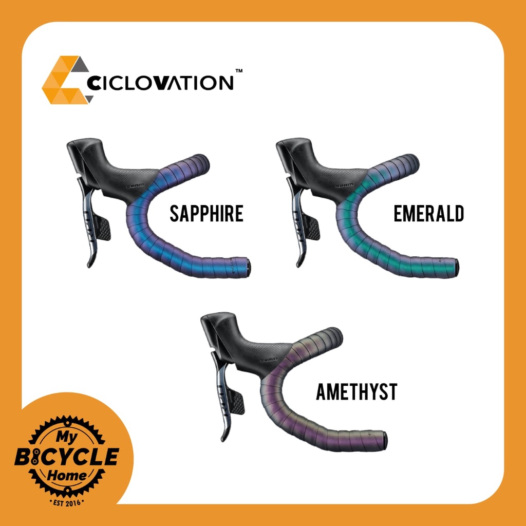 CICLOVATION ADVANCED BAR TAPE POLY TOUCH COZMIC HAZE 3MM | Shopee ...