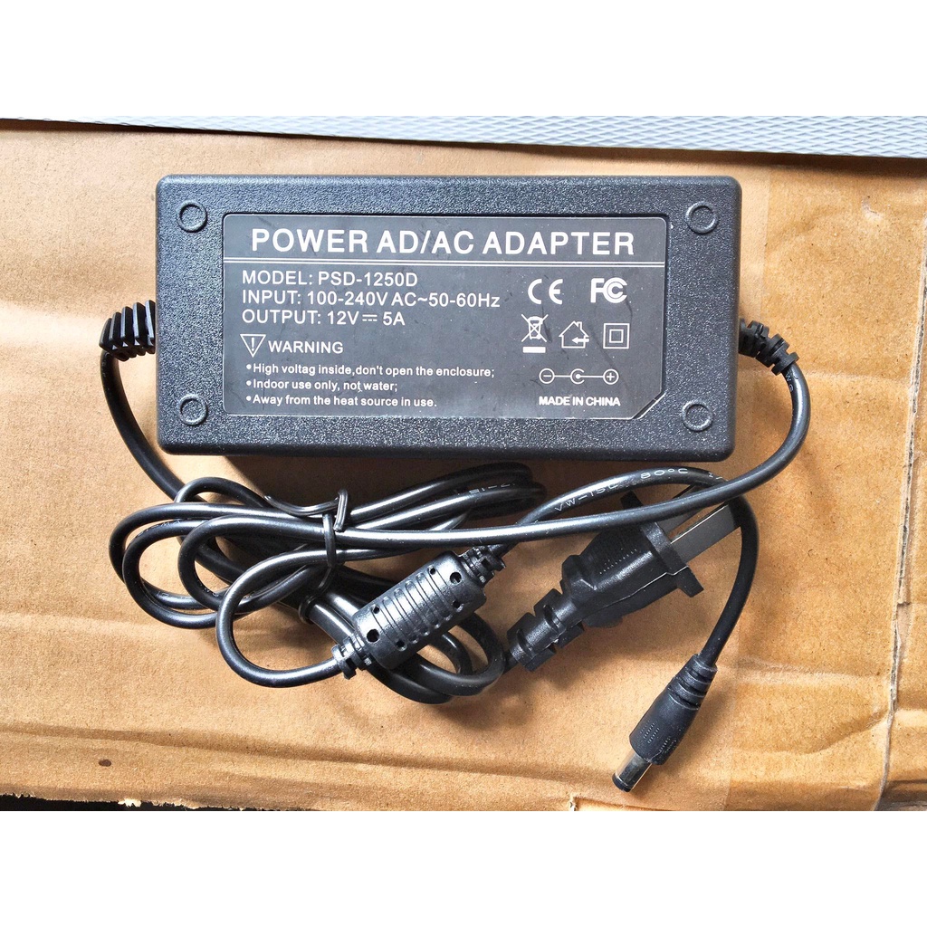 12V 5A Power Supply Adapter Power Supply Multi-Purpose Adaptor for CCTV ...