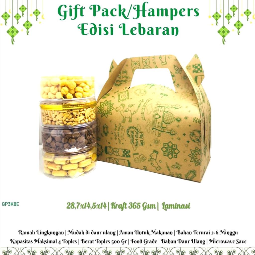 Laminated Gift Pack Handle Box Hampers (GP3K8-28.7x14.5x14 Cm) | Shopee ...