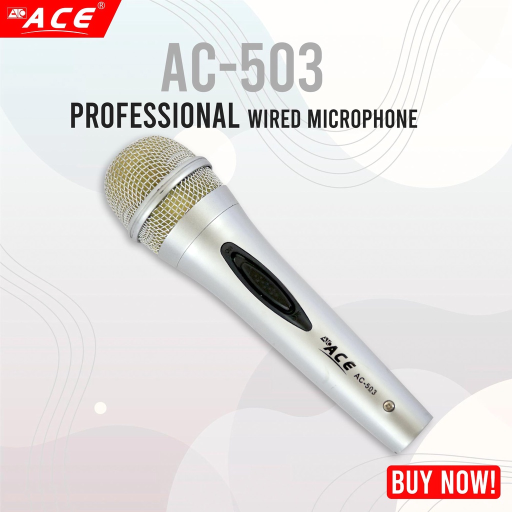 ACE Professional Wired Microphone AC-503 | Shopee Philippines