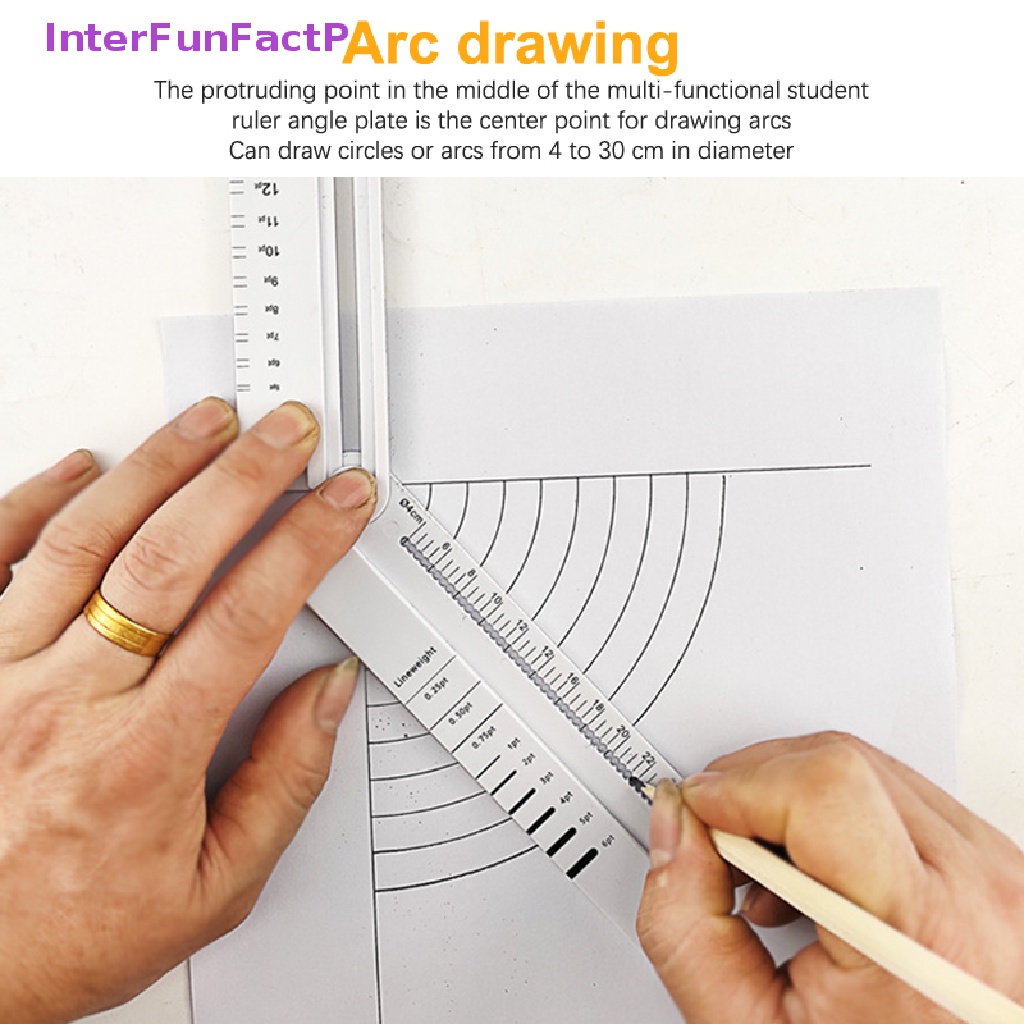 [InterFunFactP] Creative Folding Geometric Drawing Ruler Rectangle ...
