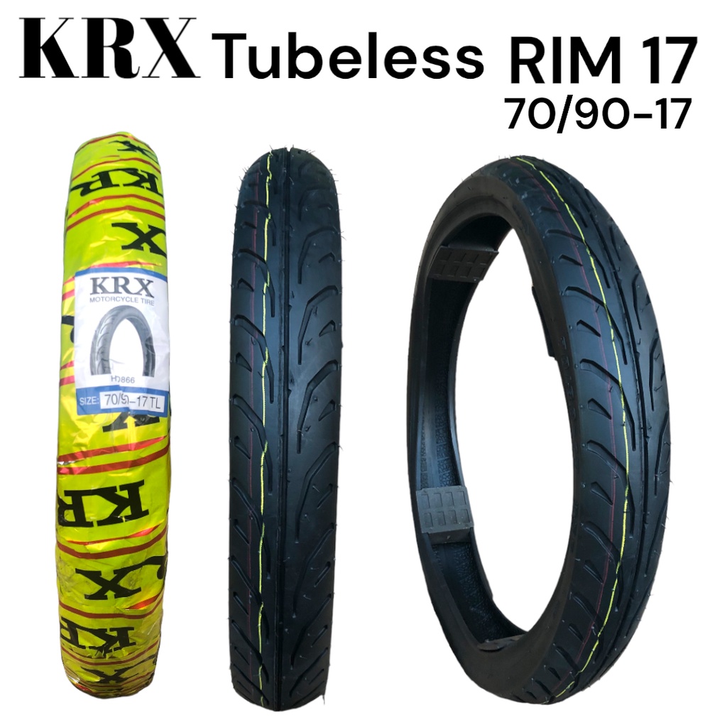 Motorcycle KRX Tubeless Gulong tire interior tube tires TL GET ONE FREE ...