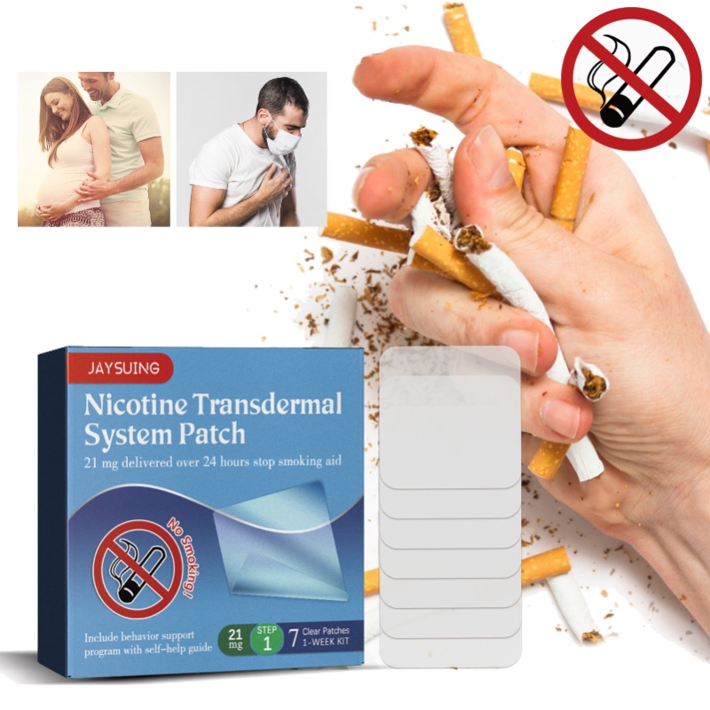 EELHOE 7Pcs/1box Patches Quit Smoking Aid Anti-Smoking Stickers ...