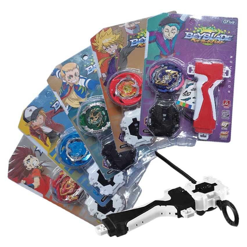 Blast Top + Large Handle with Launcher Grips Starter Toys for Kids ...