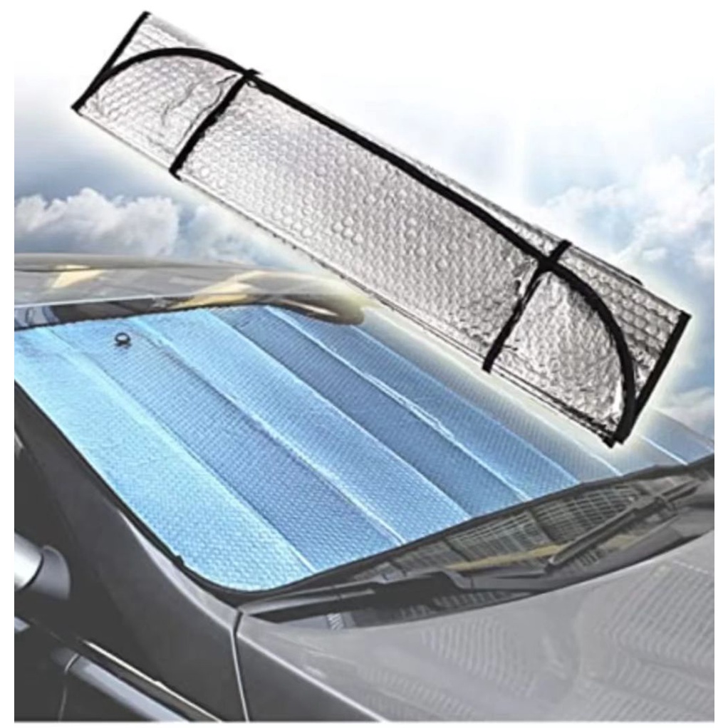 Foldable Silver Aluminum Car Reflective Sun Shade UV Heat Protection ...