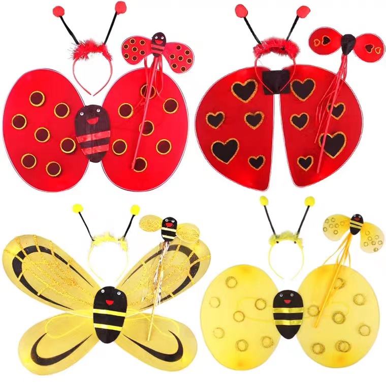Ready-stock-3Pc Bumble Bee/Bugs Honey Girls Kids Fairy Halloween Fancy ...