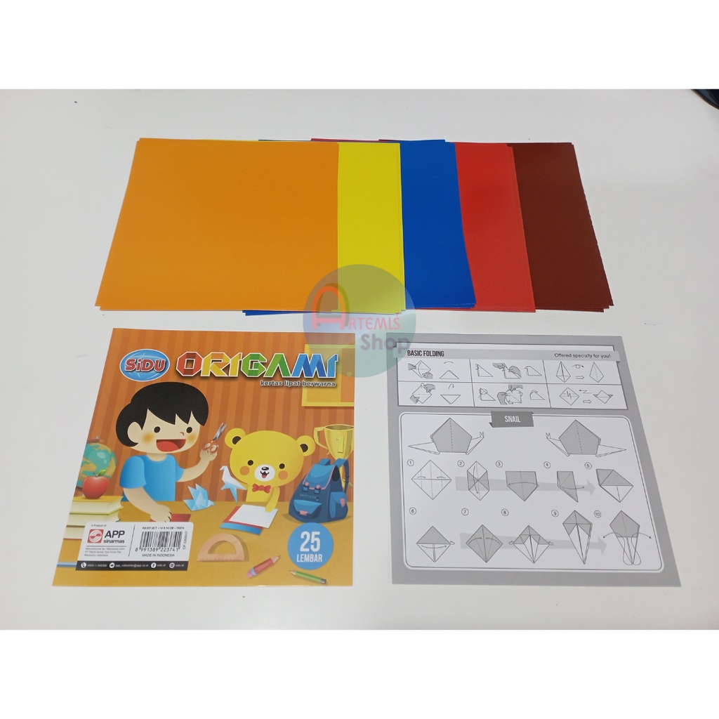 Folding Paper / Origami 14 × 14 SiDU 25 T Contains 25 Sheets | Shopee ...