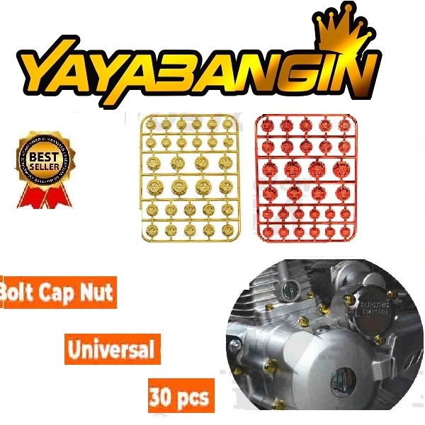 MOTORSTAR fox 125r /Motorcycle Thai Bolt Cap RED Crew Nut Universal ...