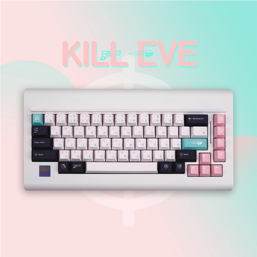 134 Keys GMK Kill Eve Keycaps Cherry Profile PBT Dye Sublimation ...