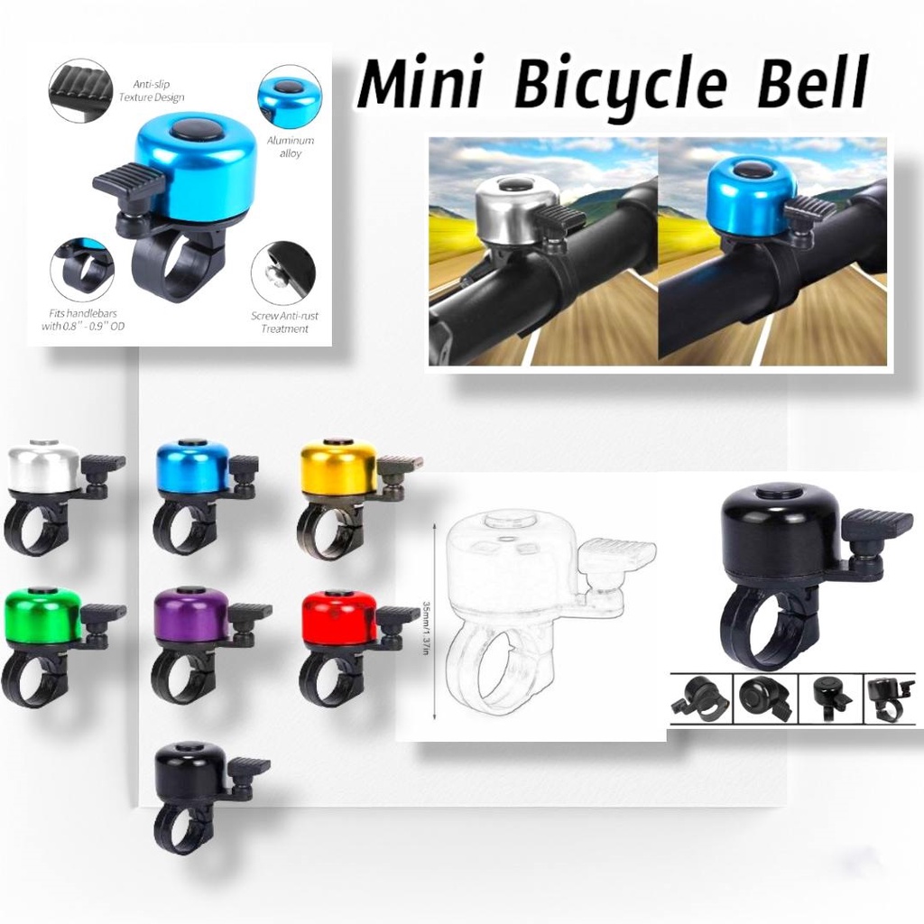 Colorful Mini Bicycle Bell Small Bell | Shopee Philippines