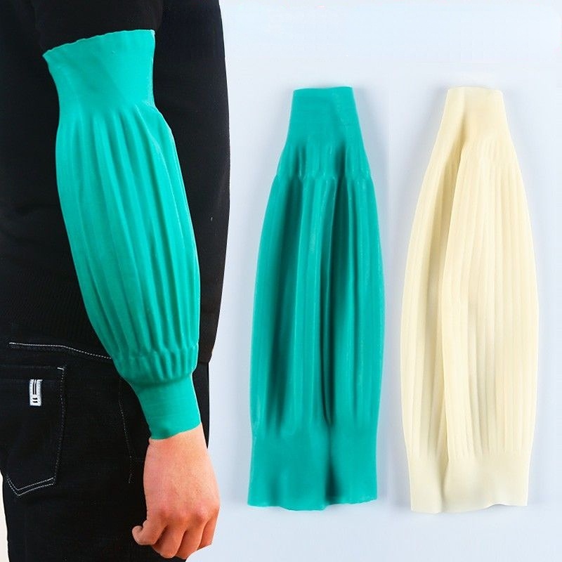 Latex Kitchen Arm Sleeves Waterproof Work Sleeves Leather Sleeve ...