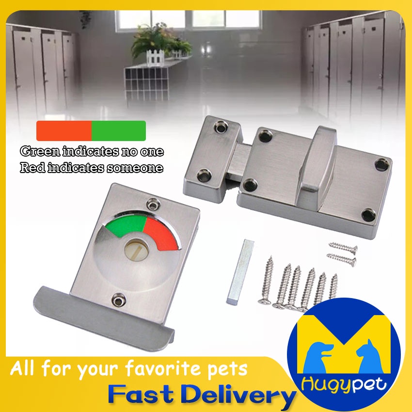 Universal WC Latch Vacant Engaged Door Lock Public Toilet Shower ...