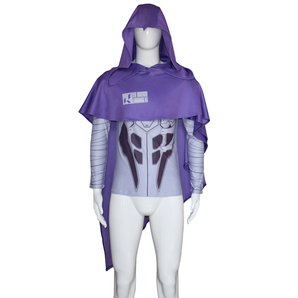 VALORANT Omen Cosplay Costume Top Cloak Outfits Halloween Carnival Suit ...