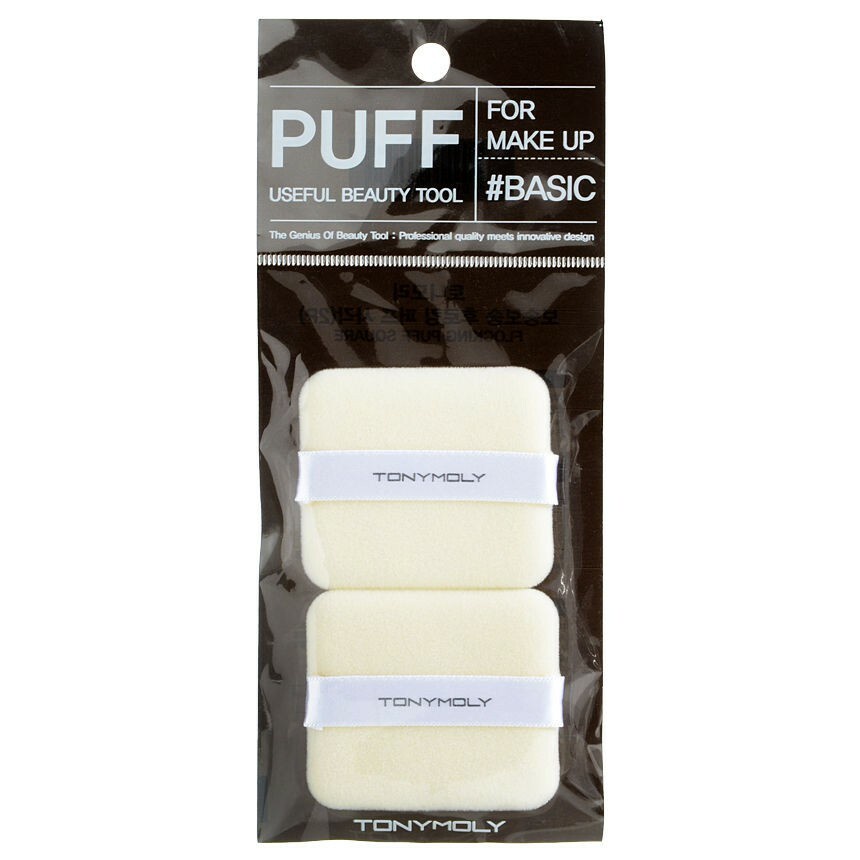 Tonymoly FLOCKING PUFF SQUARE/CIRCLE-(2PCS) | Shopee Philippines