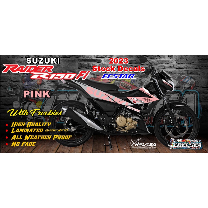 Suzuki Raider R150 Fi (2023) ECSTAR, Motogp Stock Decals / Stickers ...